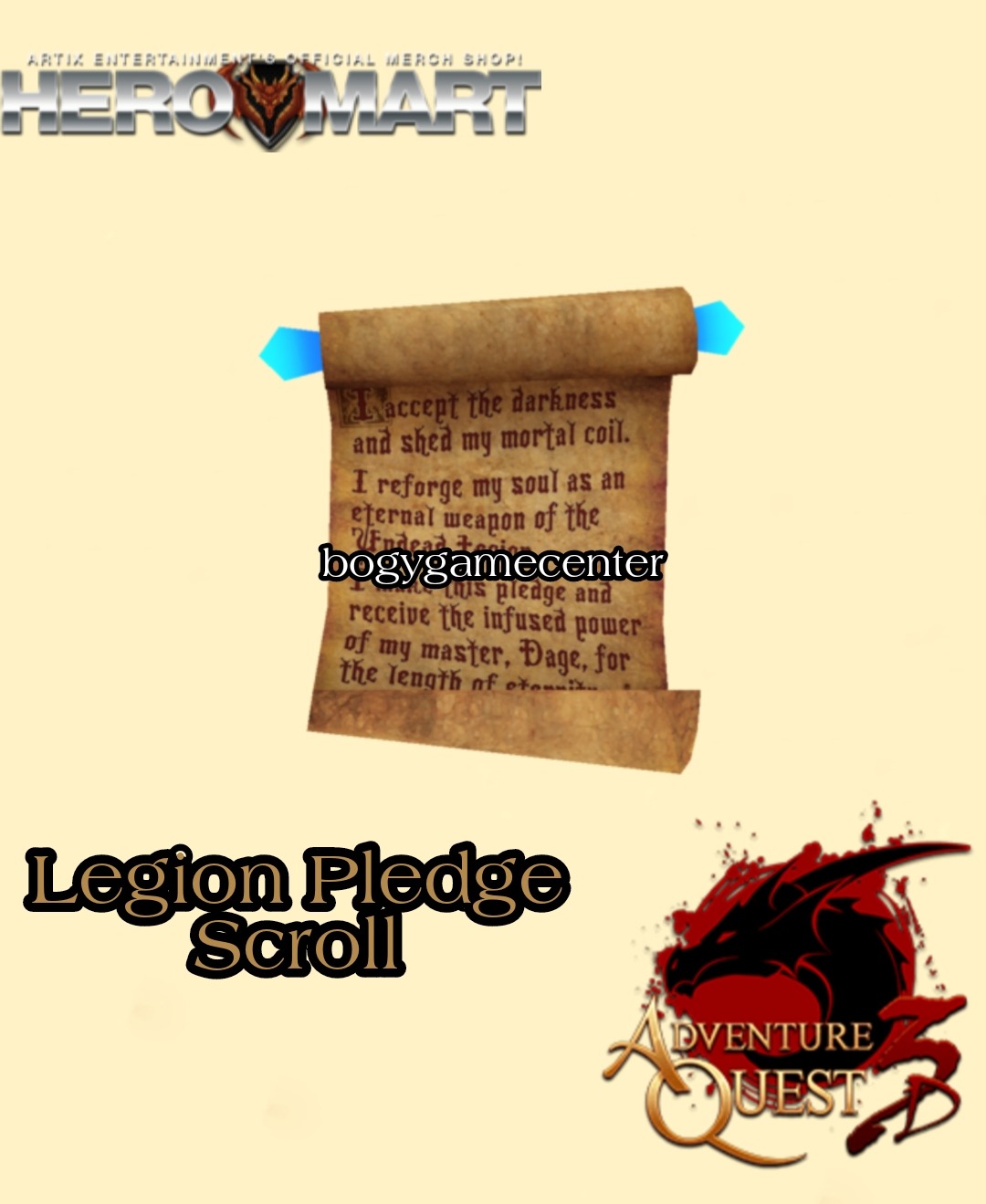 AQ3D - Legion Pledge Scroll | Bogy Game Center V2.0