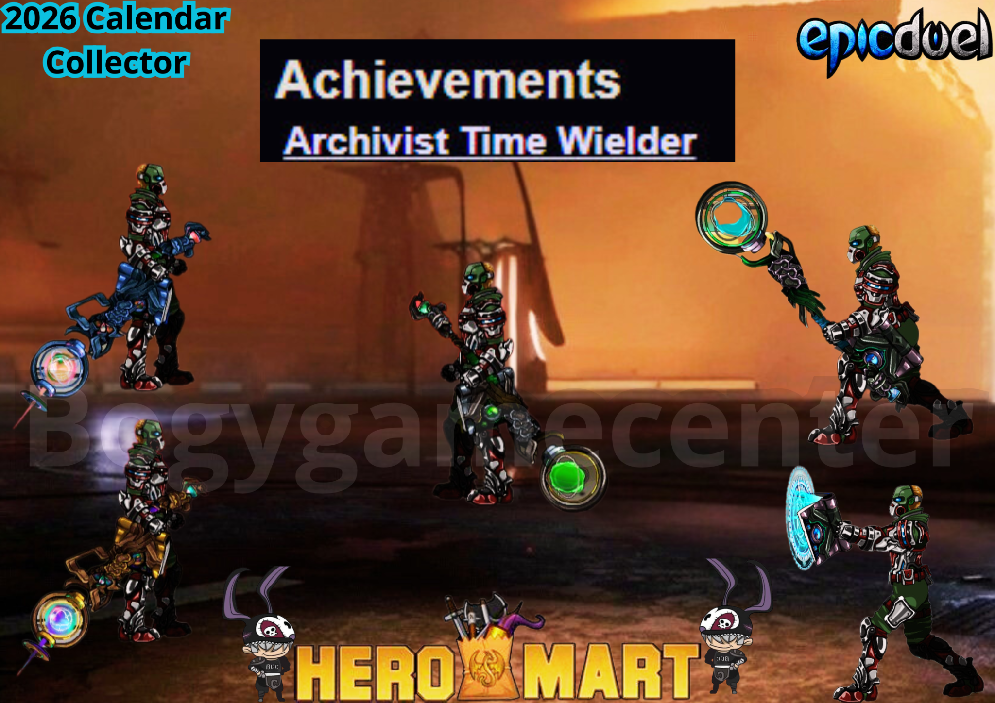 Epic Duel – 2026 Calendar Collector – Bogy Game Center V2.0