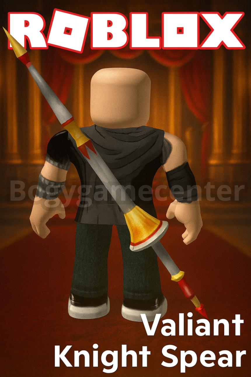 Roblox – Valiant Knight Spear (Back) (Good Rated) (Series 7 Nilgarf ...